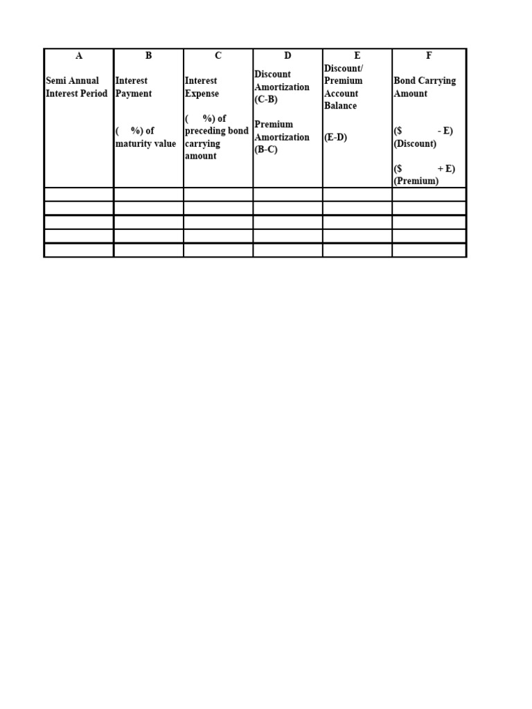 Tony Bells Bond Table 1 | PDF