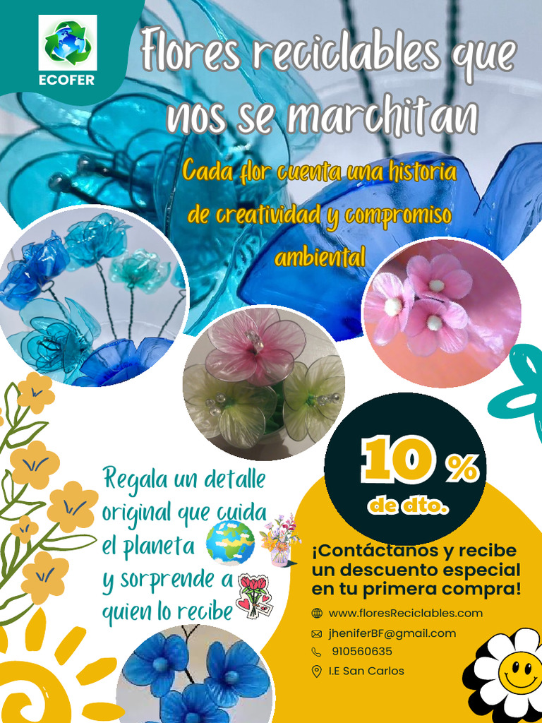 Flores Reciclables: Regalos Ecoamigables | PDF