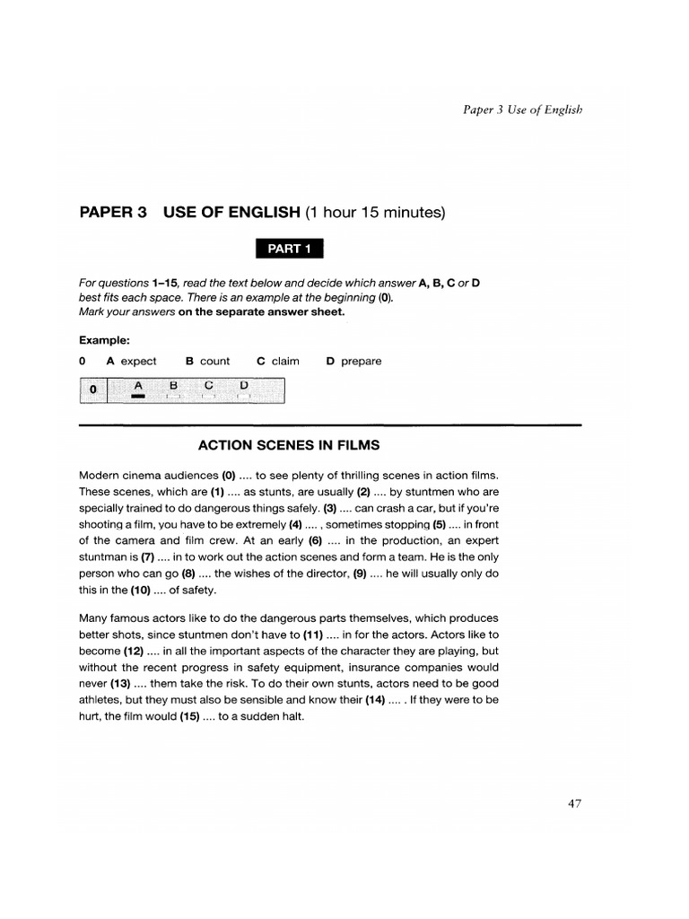 Use of English Paper 3 Pag 50 - 56 | PDF