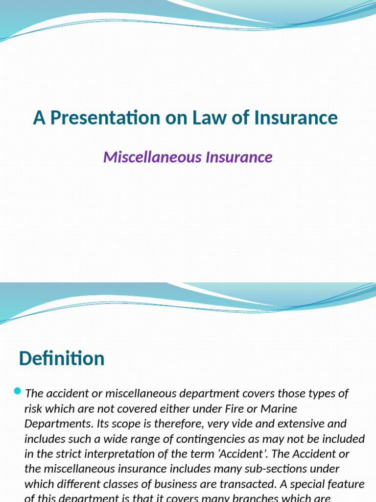 Overview of Personal Accident Insurance | PDF | Insurance | Vehicle ...