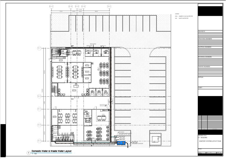 Sanitary System Layout Plan | PDF | Sanitation | Water Supply