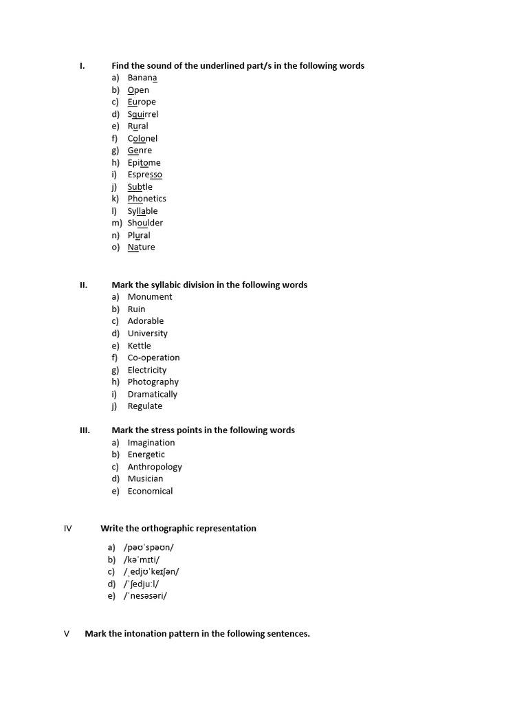 Worksheet Phonetics | PDF