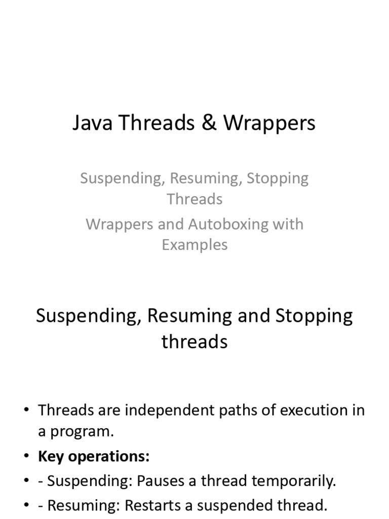 Java Threads Wrappers | PDF