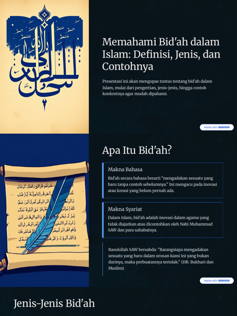 Memahami Bidah Dalam Islam Definisi Jenis Dan Contohnya | PDF