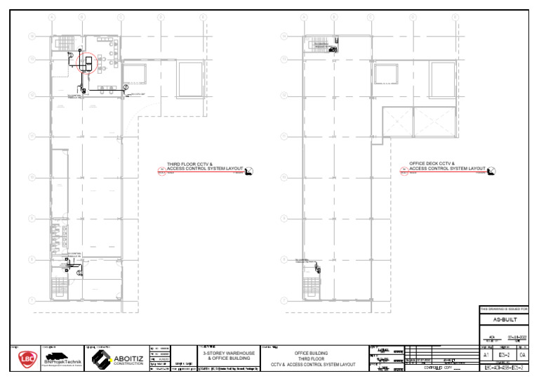 Third Floor CCTV & Access Control Layout | PDF