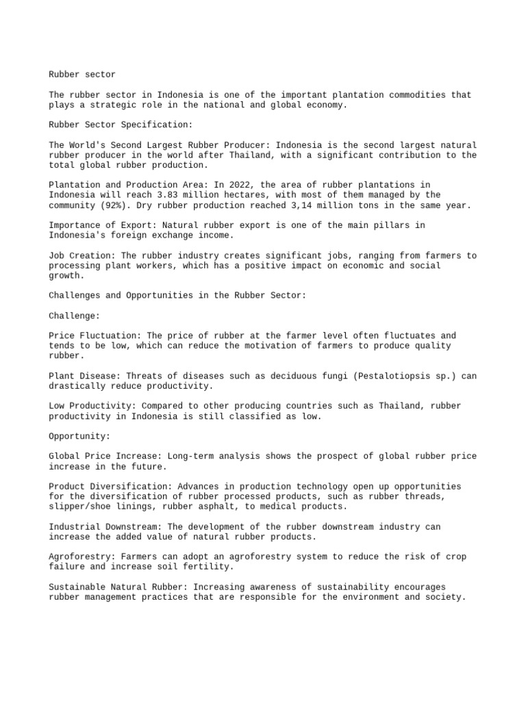 CSR Rubber Sector | PDF