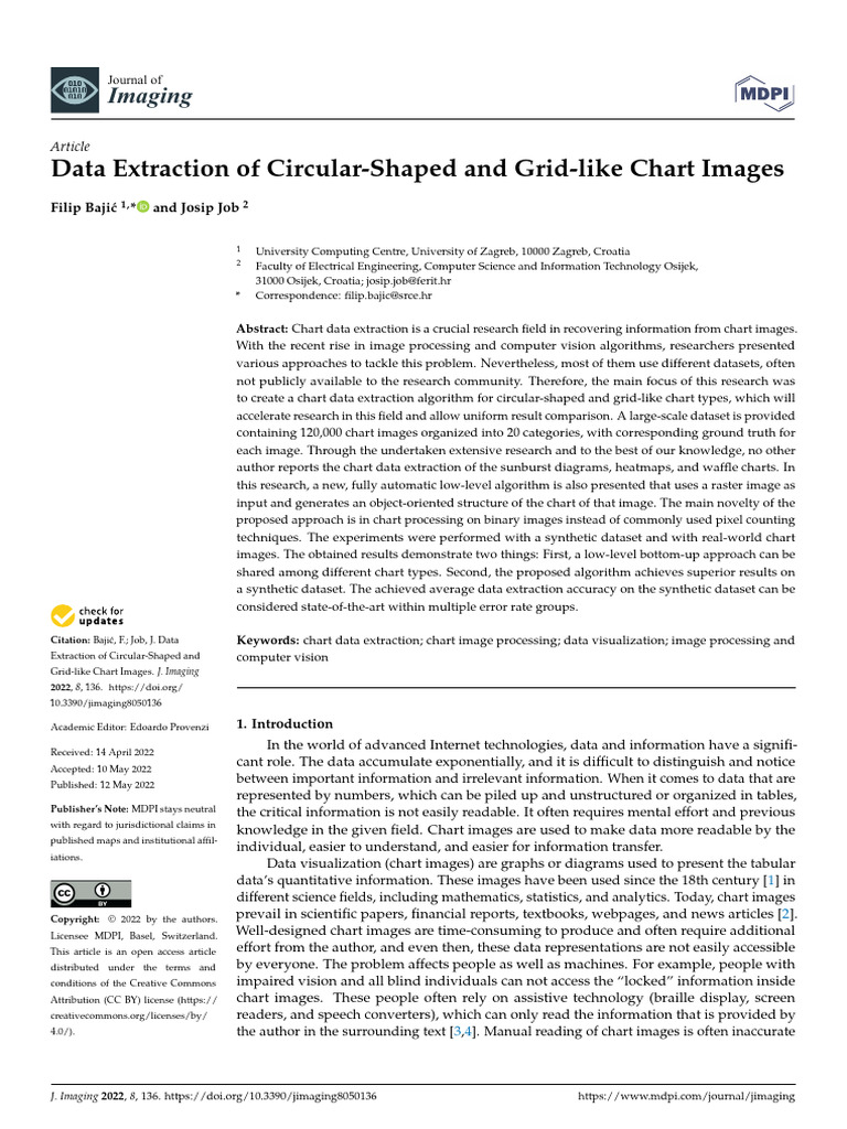 Data Extraction of Circular-Shaped and Grid-Like Chart Images | PDF ...