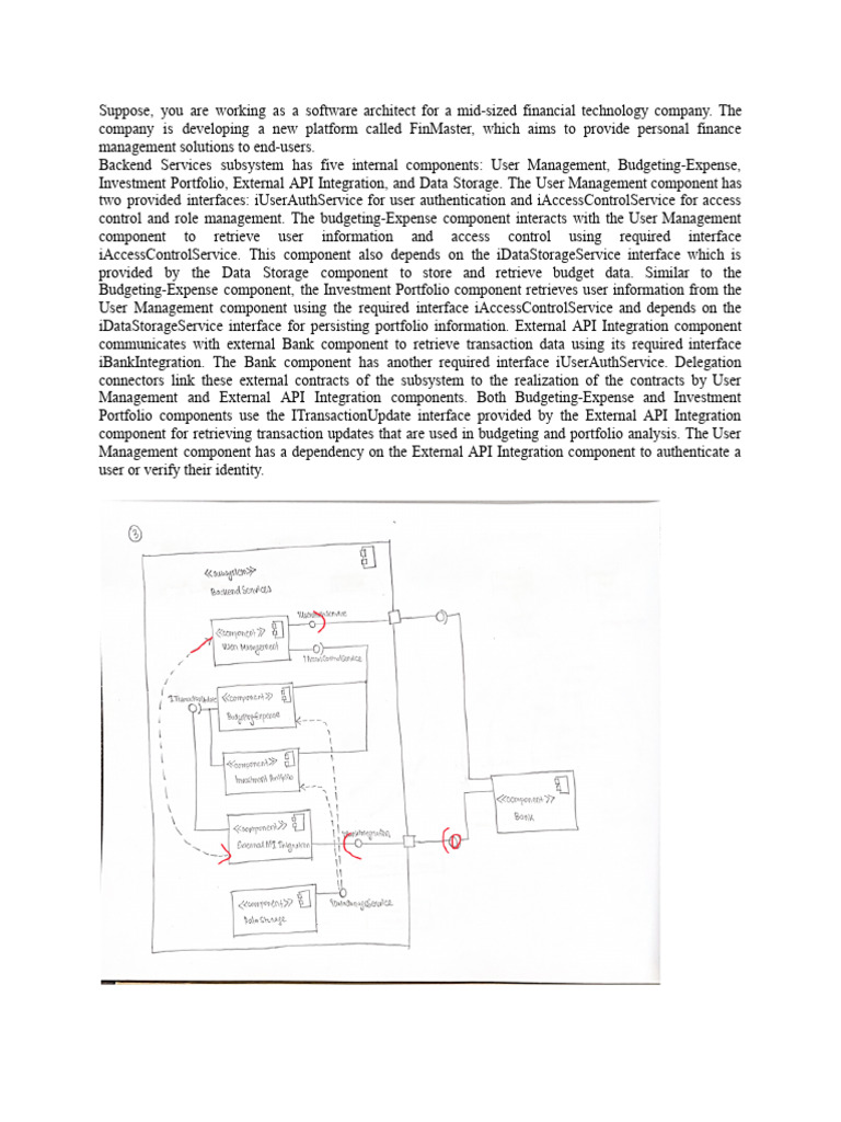 FinTech and E-Commerce Component Diagrams | PDF | Authentication | Data ...