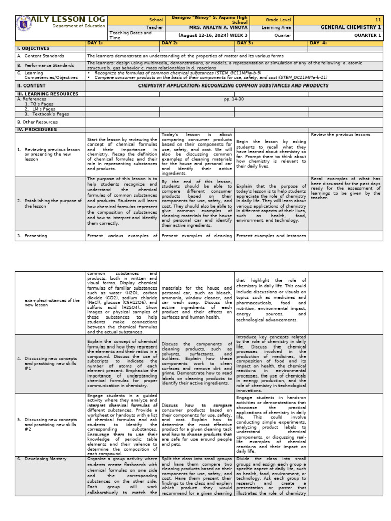 GenChem1 QUARTER1 WEEK 2 - MEASUREMENTS IN CHEMISTRY | PDF | Chemical ...