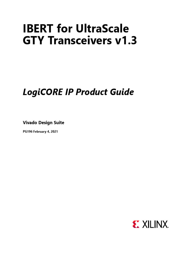 IBERT User Guide for GTY Transceivers | PDF | Field Programmable Gate ...