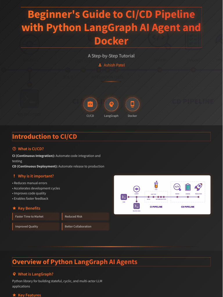CI/CD for AI Agents with Python | PDF | Information Technology | System ...
