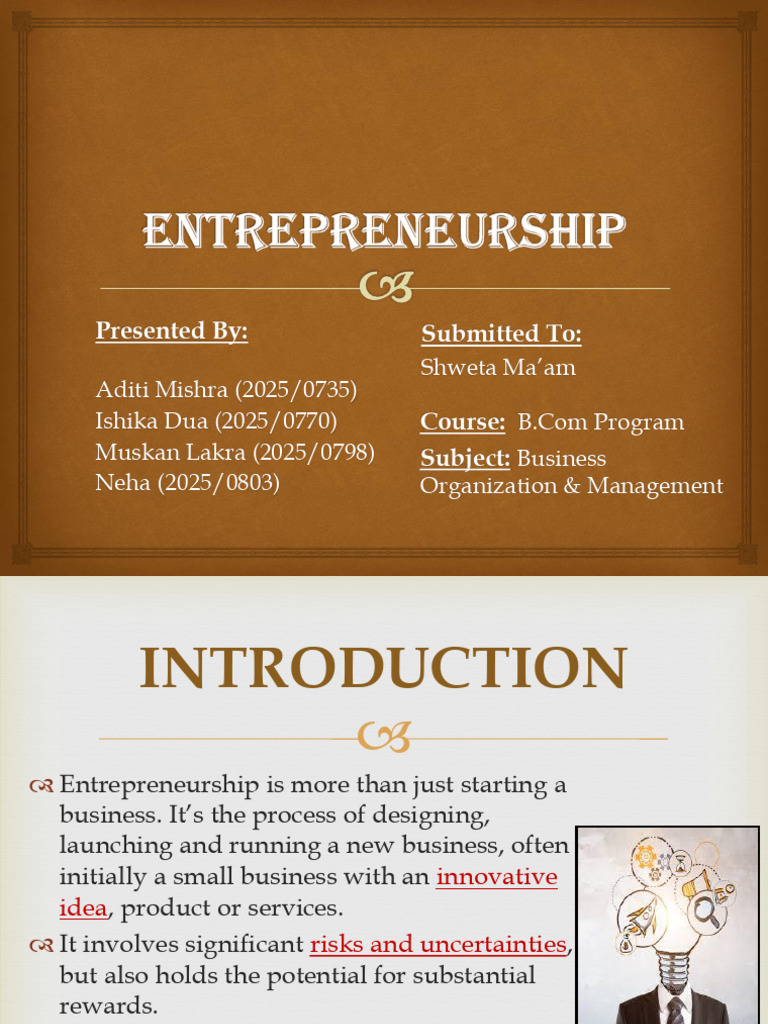 Understanding Entrepreneurship Essentials | PDF | Entrepreneurship ...