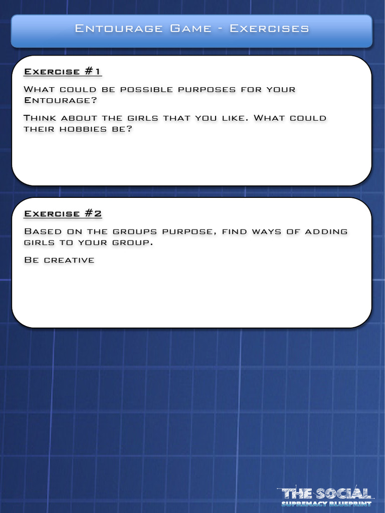 Entourage+Game+ +exercises | PDF