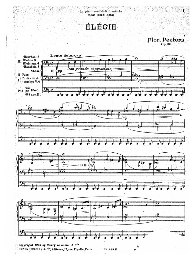 Floor Peeters Élegié | PDF