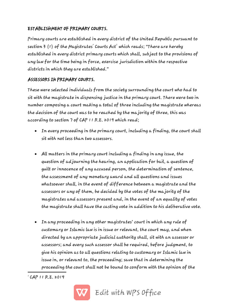 Primary Courts: Structure and Changes | PDF | Jurisdiction | Magistrate