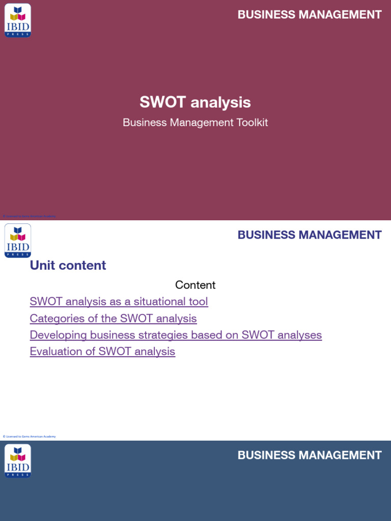 SWOT Analysis and Ansoff | PDF | Swot Analysis | Diversification (Finance)