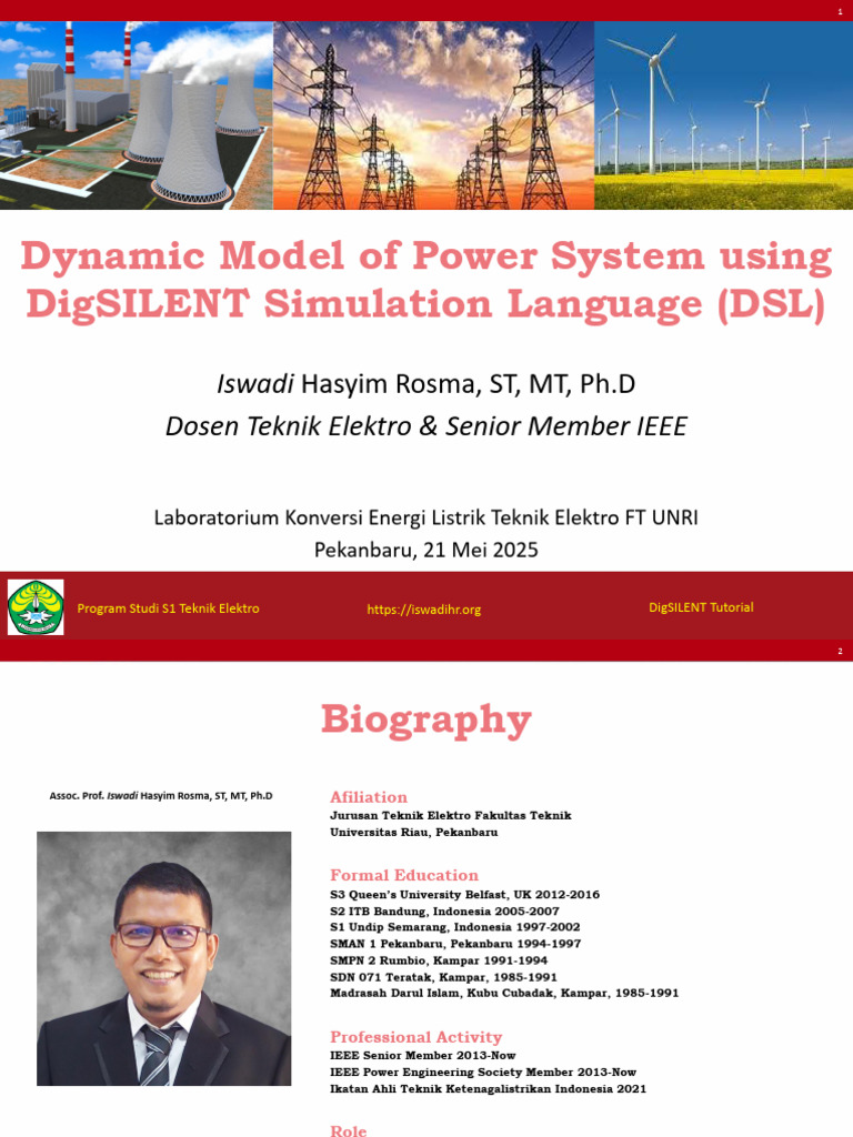 Dynamic Model of PS Using DigSILENT Simulation Language | PDF ...