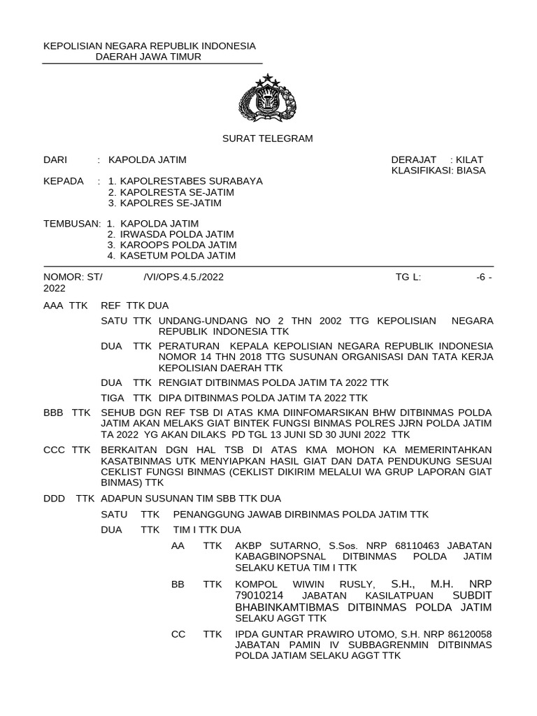 TELEGRAM Supervisi | PDF