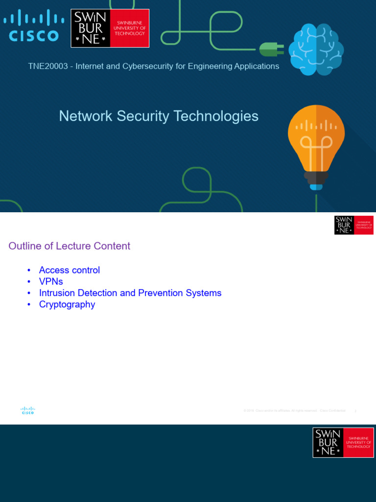 Network Security Technologies Overview | PDF | Key (Cryptography ...