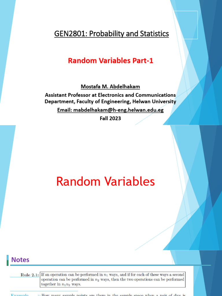 Slide 3 Probability and Statistics | PDF