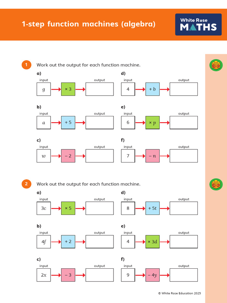 Year 7 Lesson 2 Algebraic Notation and Substitution Worksheet | PDF ...