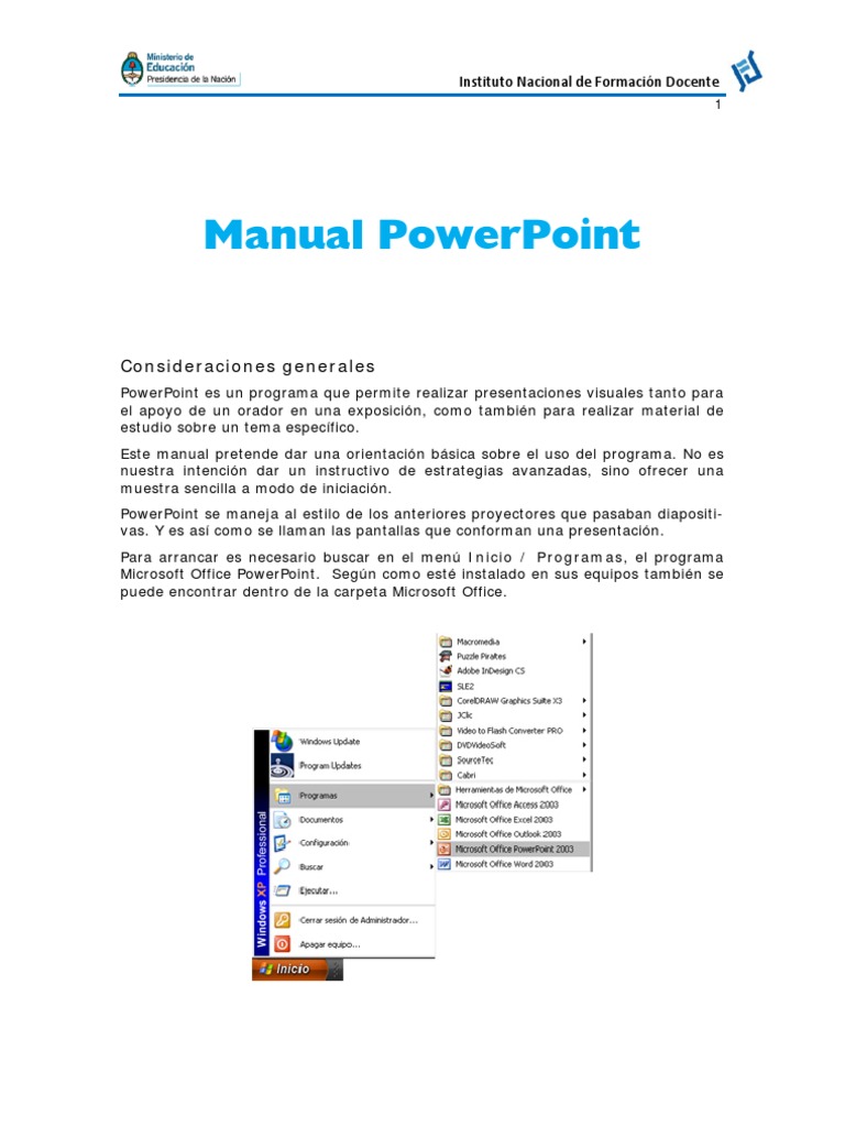 Manual Power Point | PDF | Microsoft PowerPoint | Point and Click