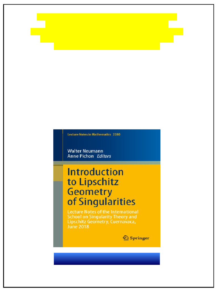 Introduction to Lipschitz Geometry of Singularities Lecture Notes of ...