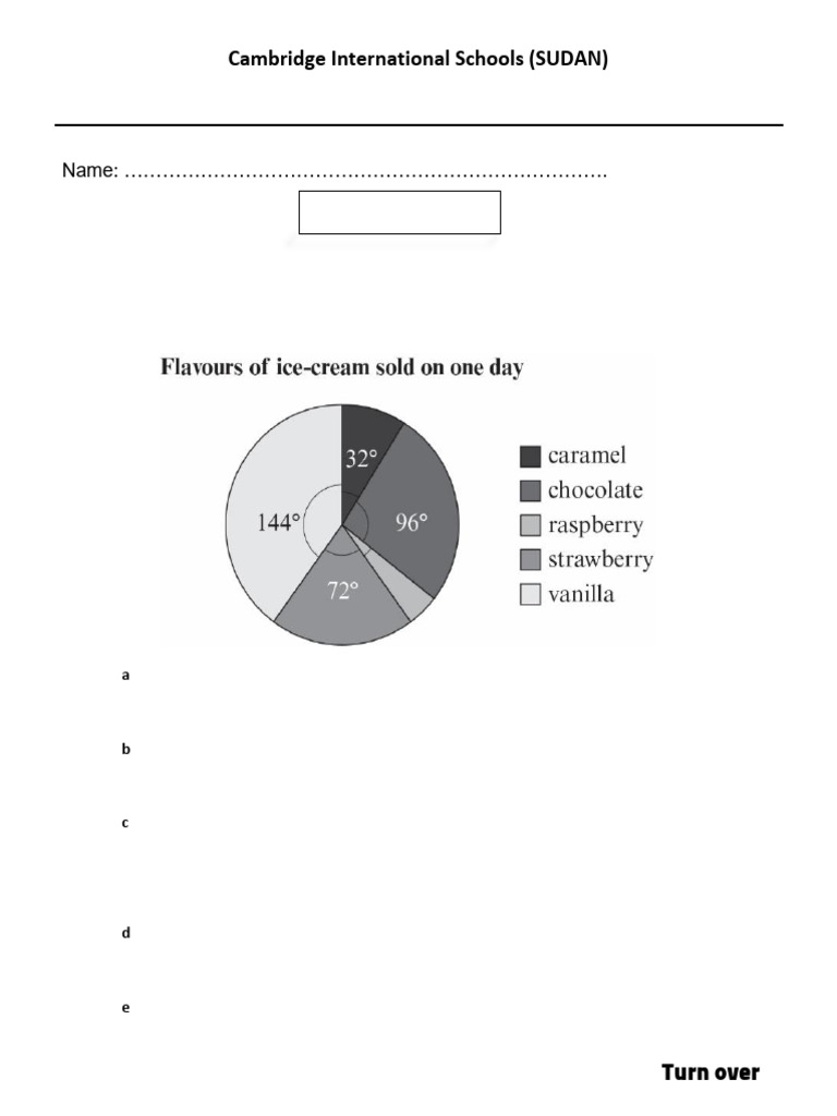 G7 TestW9 Term2 Thursday 10 April 2025 | PDF | Ice Cream