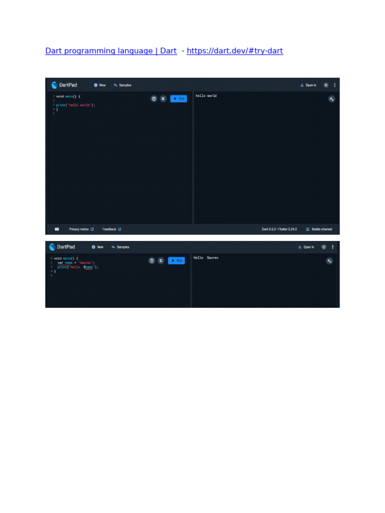 Dart Programming | PDF