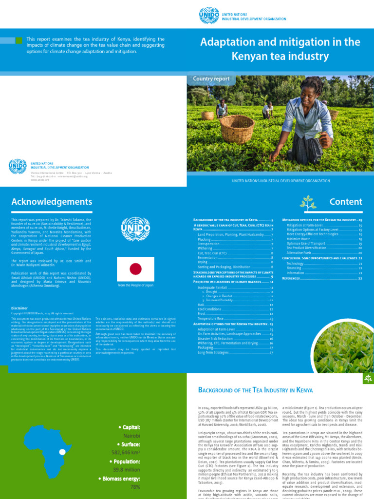 Climate Change in Kenya's Tea Industry | PDF | Drought | Agriculture