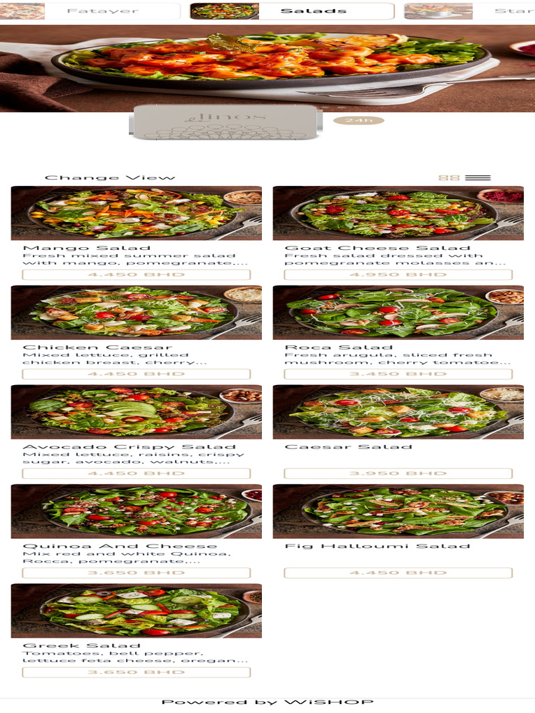De Lino's Bahrain Menu Highlights | PDF