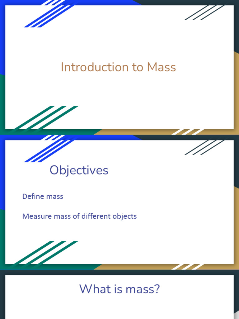 Understanding Mass and Measurement Basics | PDF