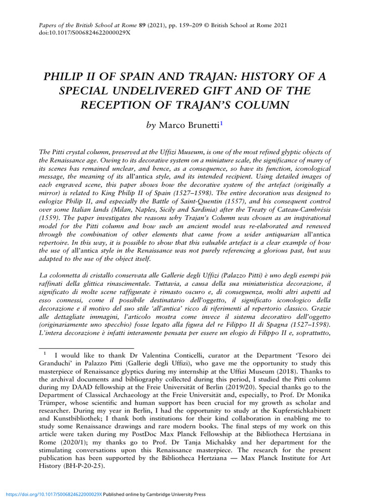philip-ii-of-spain-and-trajan-history-of-a-special-undelivered-gift-and ...