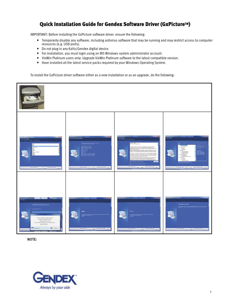 GxPicture Quick Install Guide | PDF