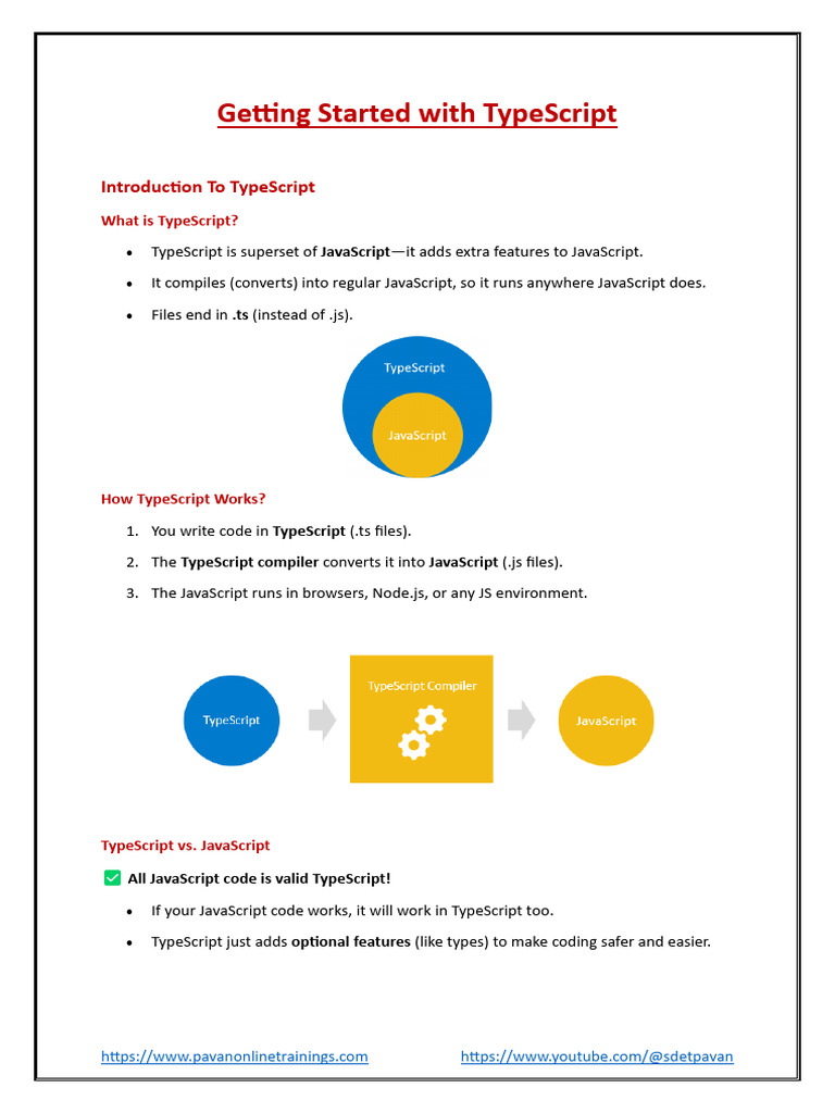 Day1 Getting+Started+With+TypeScript | PDF | Java Script | Computing Platforms