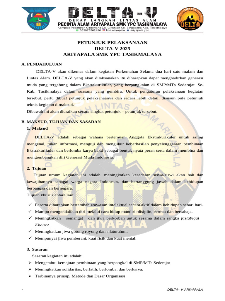 Juknis Delta V | PDF