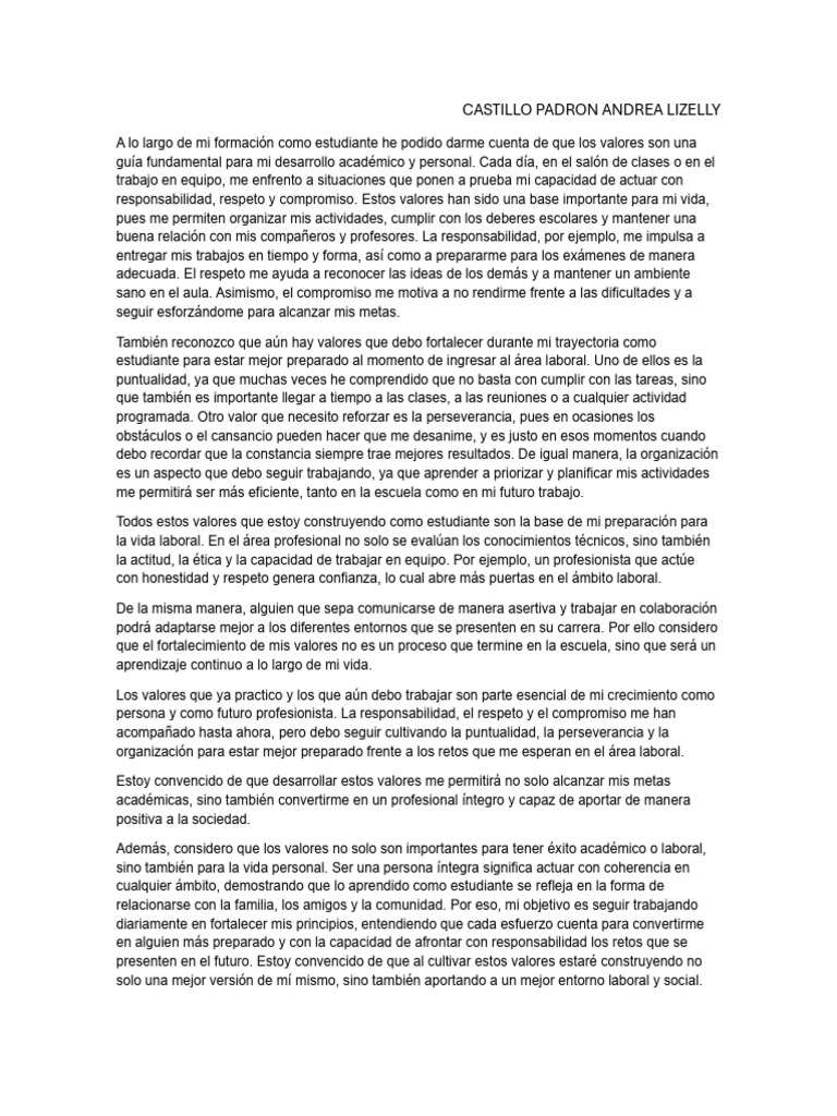 Cuartilla Andrea | PDF | Cognición | Modificación de comportamiento