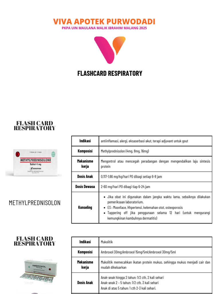 GI-Respiratory Flashcard Viva Purwodadi - 20250930 - 122351 - 0000 | PDF