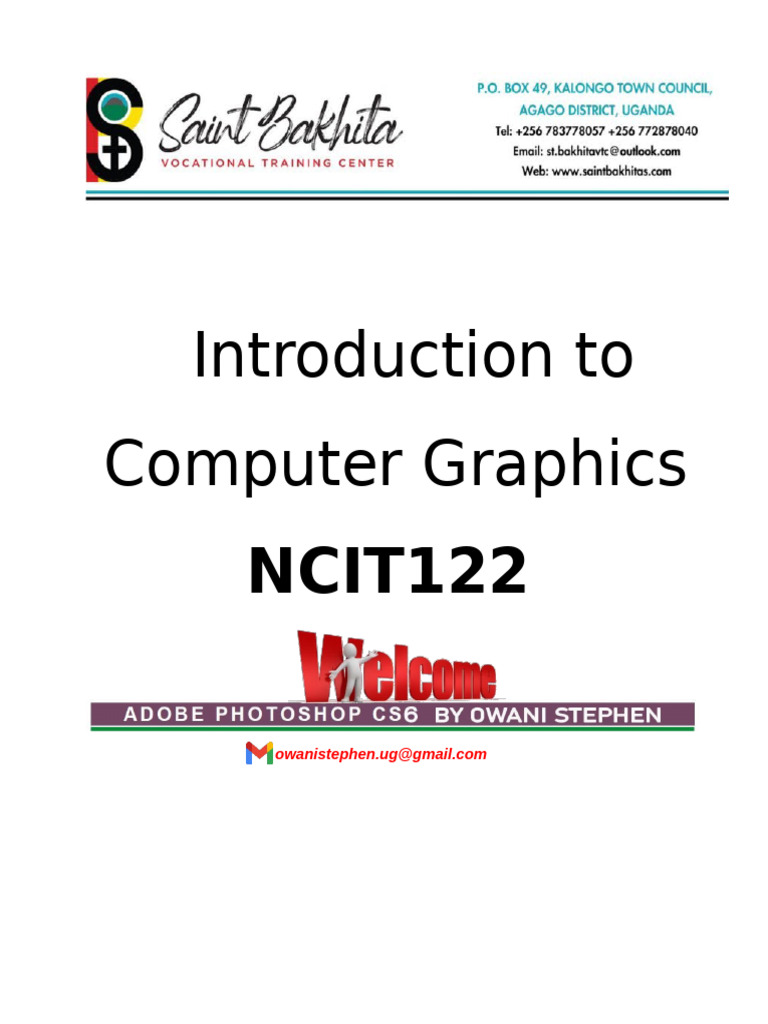Lecture One, Two & Three - Graphics Design Cs6 Photoshop | PDF | Adobe ...