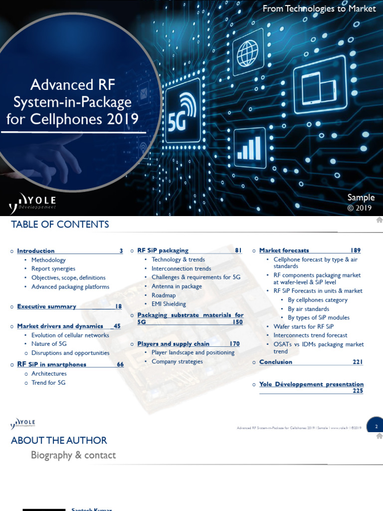 YD19007-Advanced RF System-In-Package 2019 Sample | PDF | Lte ...