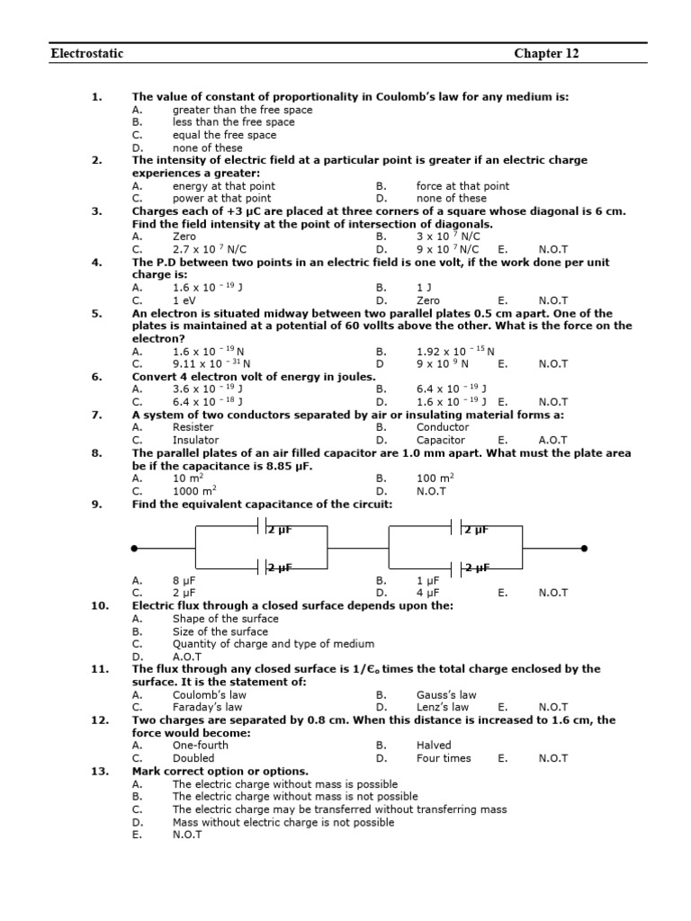 Electrostatic 1 | PDF | Electric Charge | Electric Field