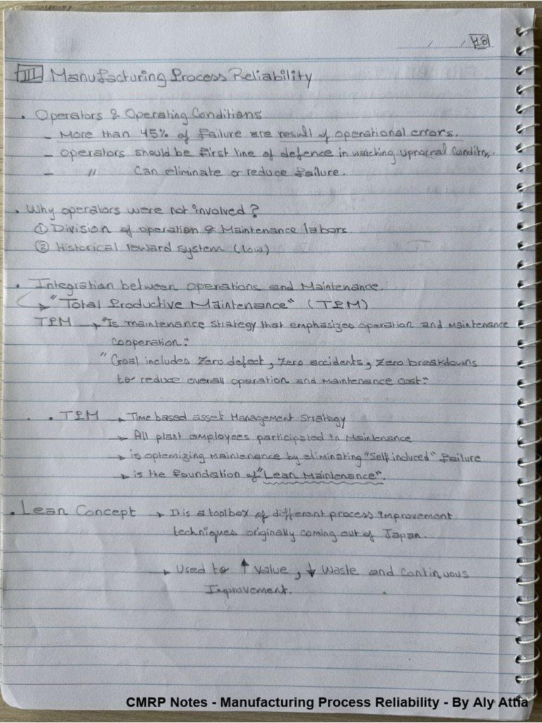 CMRP 2 | PDF