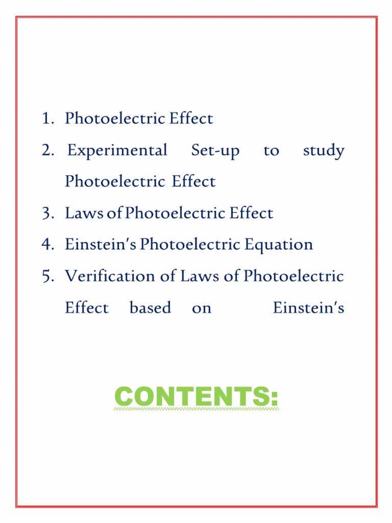 Photoelectric Effect 1 | PDF