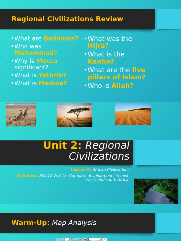 Powerpoint Unit 2 Day 2 (African Civilizations) | PDF | Africa | Mali