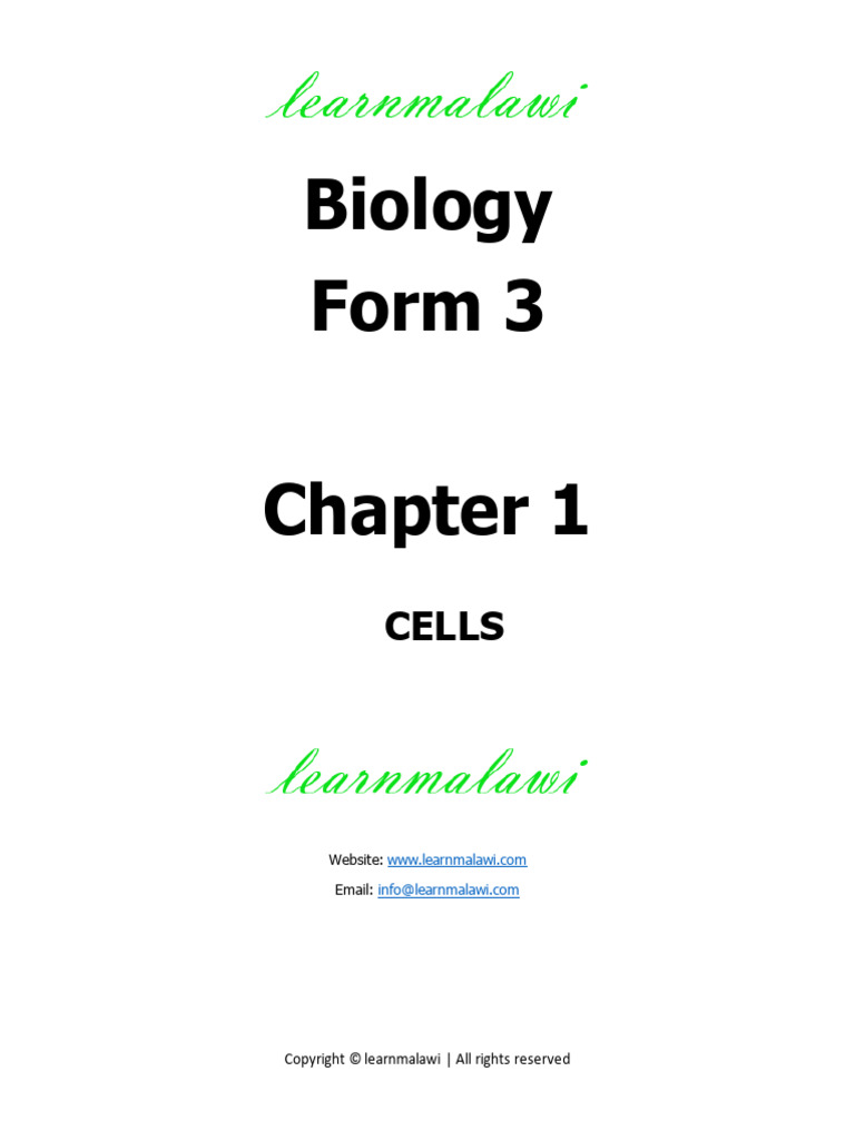 Biology Learn Malawi Form 3 | PDF | Leaf | Nutrients