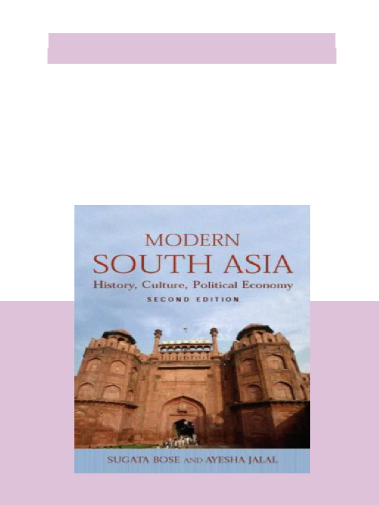 Modern South Asia History Culture and Political Economy 2nd Edition ...