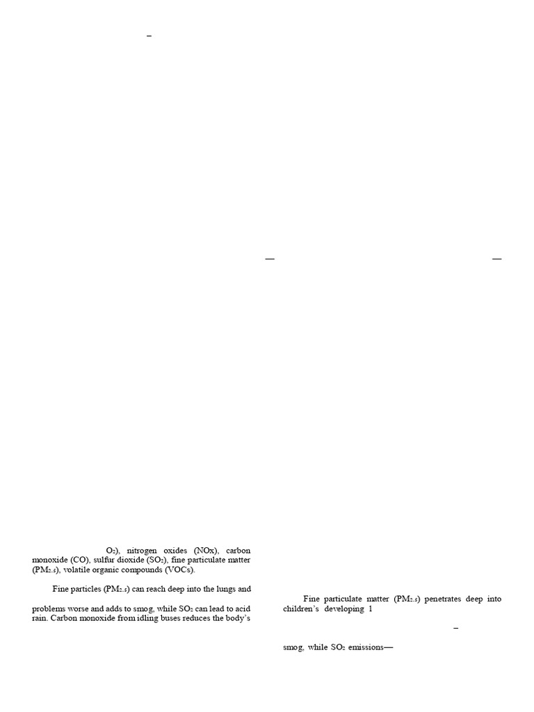 Air Quality Impact of Diesel Buses | PDF | Exhaust Gas | Biodiesel