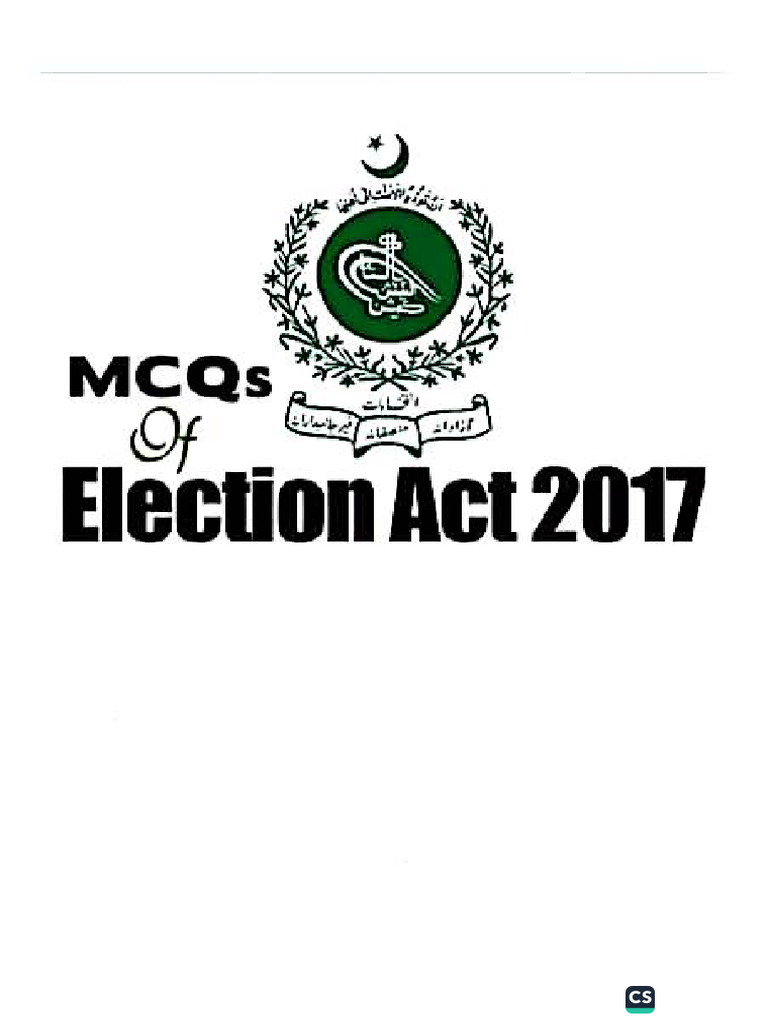Election Act 2017 | PDF