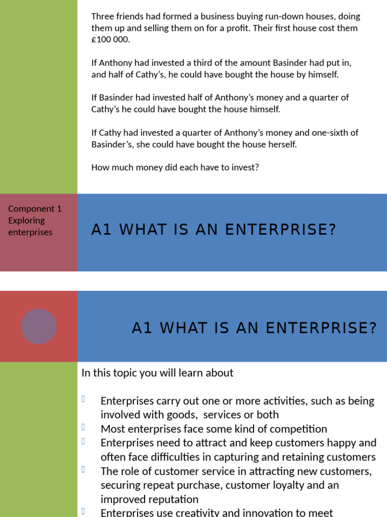 Understanding Enterprises and Their Challenges | PDF | Business | Economies