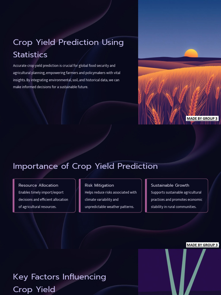 Crop Yield Prediction Using Statistics | PDF | Machine Learning ...